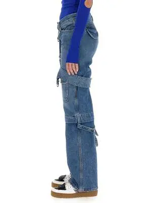 Off-White Regular Fit Cargo Jeans