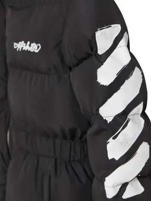 Off-White Piumino Con Zip Diag