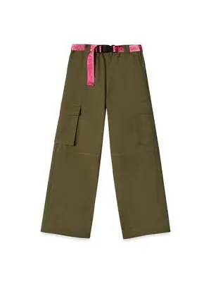 Off-White Cotton Cargo Pant - Multicolour