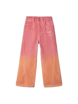 Off-White Wide Leg Pant - Multicolour