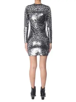 Michael Kors Leopard Dress - Grey