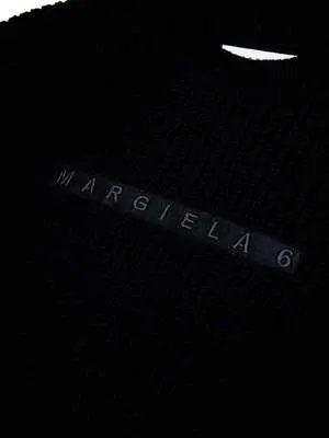 MAISON MARGIELA Mixed Media Pullover - Black
