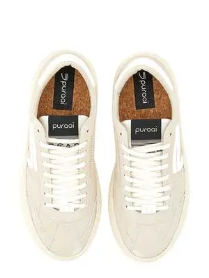PURAAI Almond Toe Sneakers - Beige