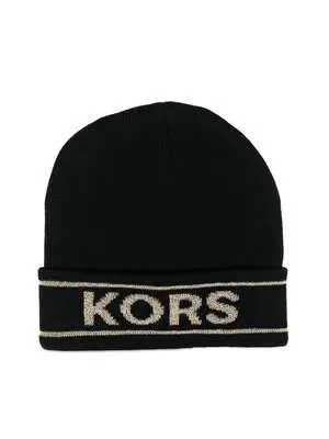 Michael Kors Logo Beanie - Black