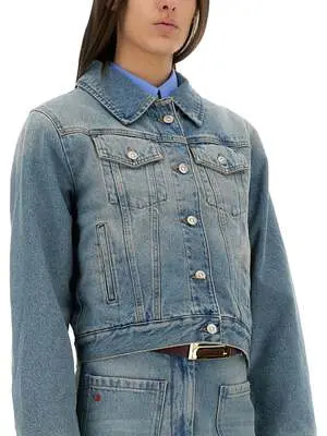 Victoria Beckham Padded Jacket - Denim