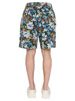 You Must Create Floral Print Bermuda - Multicolour