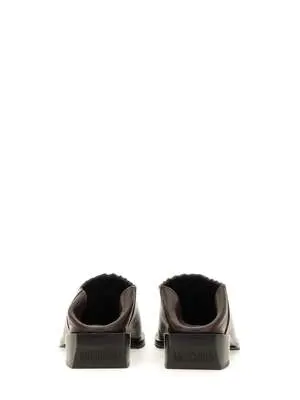 Moschino Shootie Cuban Heel - Brown