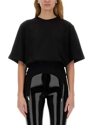 Fiorucci T-shirt With Suspenders - Black