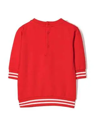 Moschino Cotton Abito Dress With Teddy Appliqu