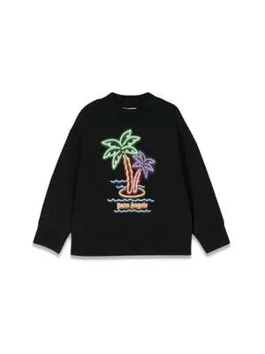 Palm Angels Neon Palms Crewneck