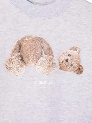 Palm Angels Bear Printed Sweatshirt - Grey