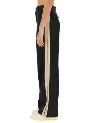 Palm Angels Regular Fit Wool Pants - Black