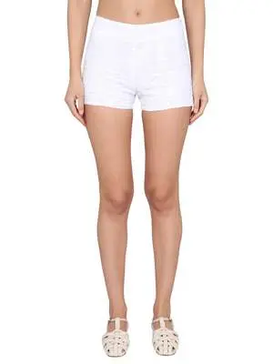 120% Lino Linen Shorts - White