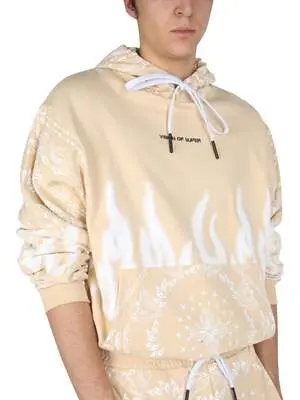 VISION OF SUPER Paisley Patterned Sweatshirt - Beige