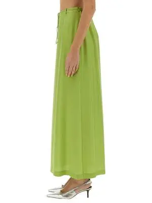 ALYSI Long Silk Skirt