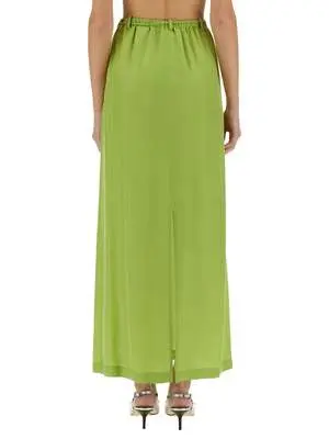 ALYSI Long Silk Skirt