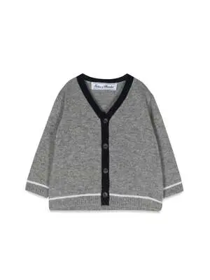 TARTINE ET CHOCOLAT Buttoned Cashmere Vest - Grey