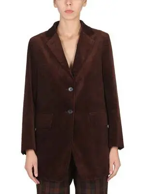 MARGARET HOWELL Single Breasted Jacket - Brown