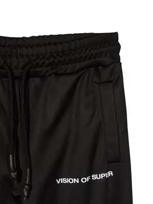 VISION OF SUPER Trousers With Embroidered Flames