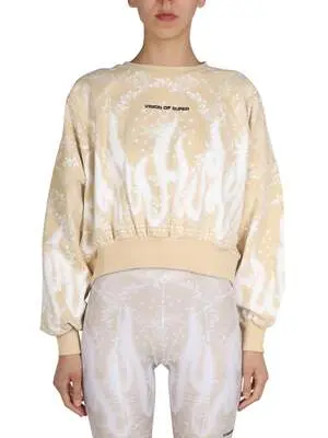 VISION OF SUPER Paisley Pattern Sweatshirt - Beige