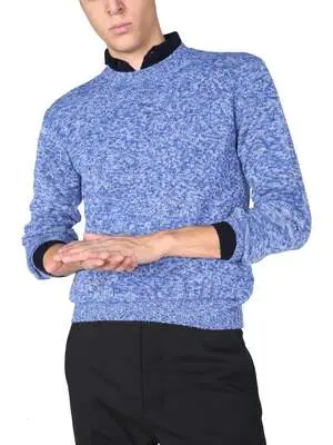 BALLANTYNE Crew Neck Sweater - Azure