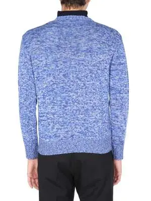 BALLANTYNE Crew Neck Sweater - Azure