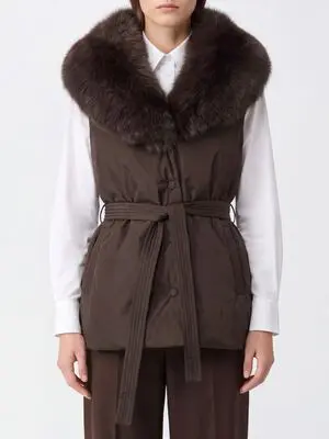 YVES SALOMON Waistcoat - Brown