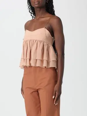 Chloé Ruffled Camisole Top - Pink