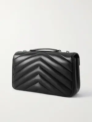 Saint Laurent Loulou Medium Matelassé Leather Shoulder Bag