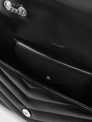 Saint Laurent Loulou Medium Matelassé Leather Shoulder Bag