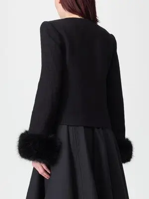 SELF-PORTRAIT Fur Cuffed Jacket