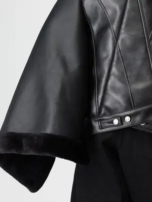 Junya Watanabe Leather Cape Jacket