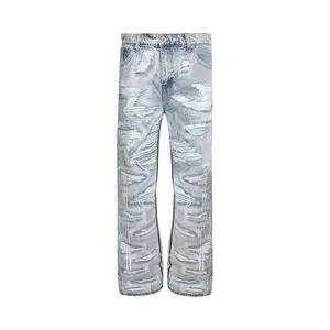 WHO DECIDES WAR Distressed Pocket Denim