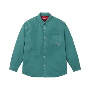 Supreme Quilted Lined Denim Snap Shirt - Teal