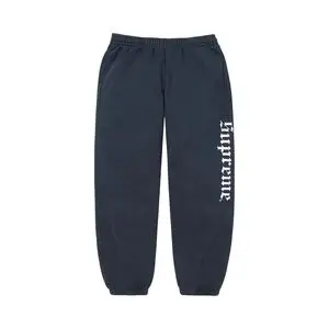 Supreme Washed Old English Sweatpant - Blue