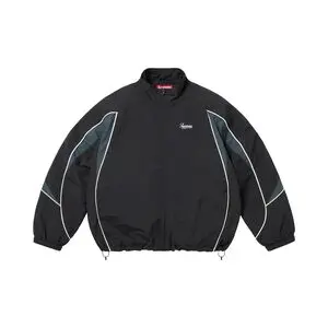 Supreme Contrast Piping Track Jacket - Black