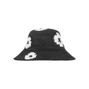 DENIM TEARS Denim Cotton Wreath Bucket Hat - Black
