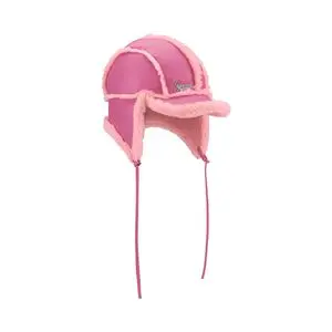 Supreme Shearling Lined Earflap Cap - Pink