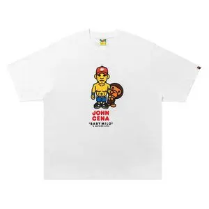 A BATHING APE X Wwe John Cena Baby Milo Relaxed Fit Tee - White