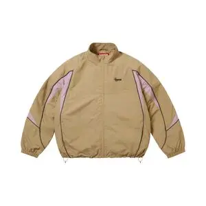 Supreme Contrast Piping Track Jacket - Tan