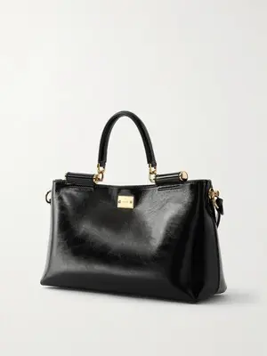 Dolce & Gabbana My Sicily Leather Shoulder Bag