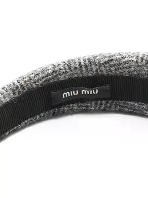 Miu Miu Logo-detail Headband