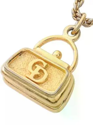 Dior 2000s Logo Bag Necklace