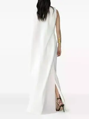 Carolina Herrera One-shoulder Draped Gown