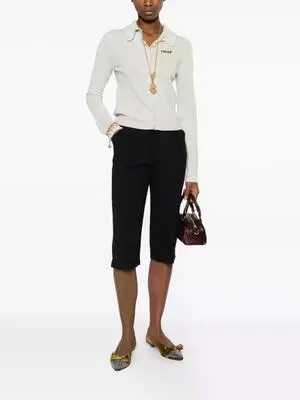 Chloé Logo-knit Cardigan - Grey
