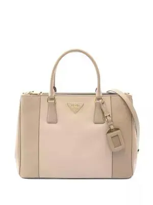 Prada 2000s Galleria Leather Tote Bag - Neutrals