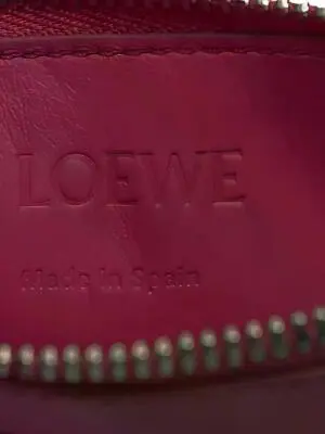 Loewe 2010s Embossed Logo Leather Coin Purse