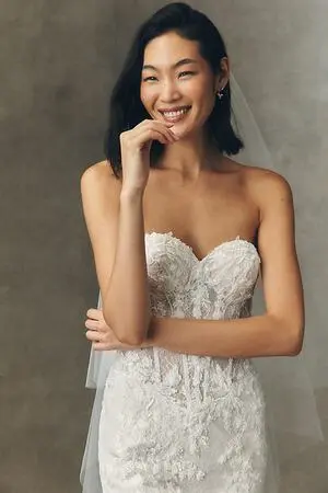 PRONOVIAS X Weddings Cathedral Veil With Blusher