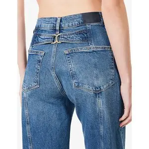 Paige Arellia Ankle Barrel-leg Denim Jeans - Keystone