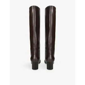 TOTEME Downtown Leather Heeled Knee-high Boots - Brown